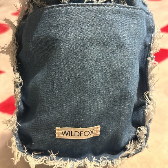 Wildfox | Bags | Nwt Wildfox Blue Frayed Denim Tote | Poshmark